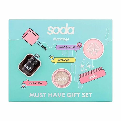 Набор средств для макияжа SODA Подарочный набор MUST HAVE GIFT SET #onthego