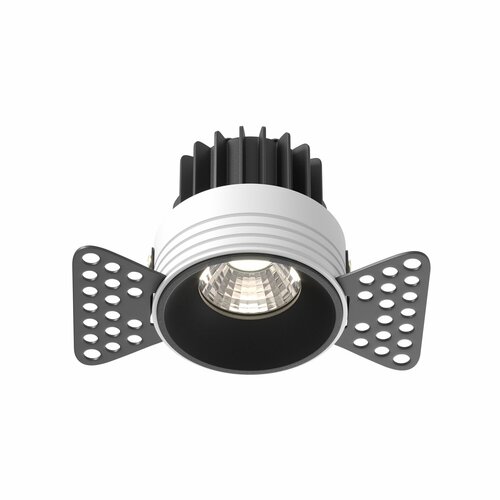 Встраиваемый светильник Maytoni Round DL058-7W4K-TRS-B, LED, кол-во ламп:1шт, Черный