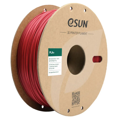 Esun Катушка пластика PLA+ ESUN 1.75 мм 1кг, ярко-красная
