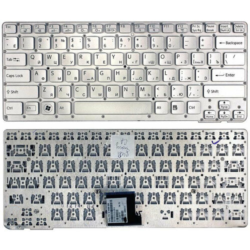 Клавиатура для Sony Vaio VPC-SA3X9R/XI серебристая