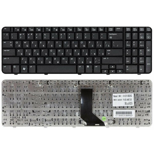 Клавиатура для ноутбука Compaq Presario CQ60-101AU черная