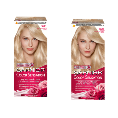 Краска для волос, Garnier, Color Sensation, 10.21 перламутровый шелк, 110 мл, 2 шт