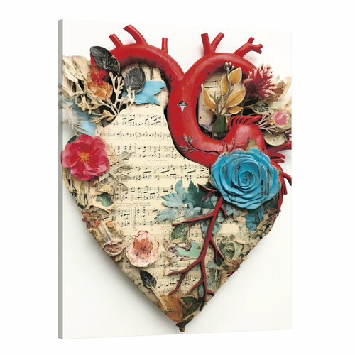 Интерьерная картина 50х70 "Рождество: дар от сердца к сердцу"