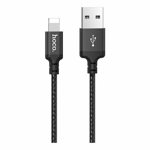 Дата-кабель Borofone BX14 USB-Lightning, 2 м, черный