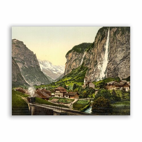 Постер, плакат на бумаге / Lauterbrunnen Valley, Switzerland / Размер 30 x 40 см