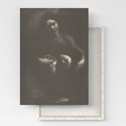 Картина на холсте, репродукция / Eugene Carriere - Hommage a Tolstoi / Эжен Каррьер / Размер 60 x 80 см