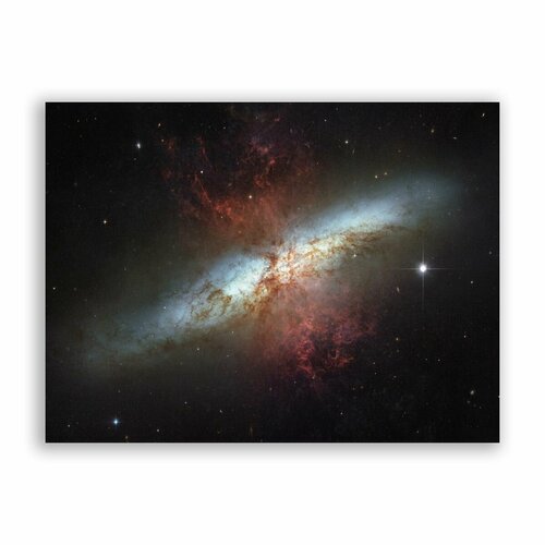Постер, плакат на бумаге / Nebula M 82 / Туманность / Размер 60 x 80 см