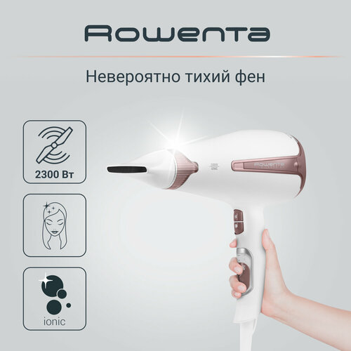 Фен Rowenta CV 7930, белый/розовый