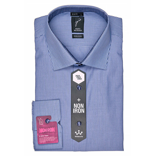 Рубашка Mario Machardi, размер 3XL/M, синий