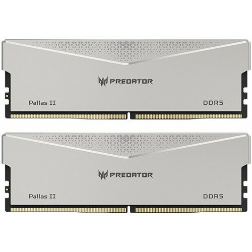Оперативная память 64Gb DDR5 6000MHz Acer Predator Pallas II Silver (2x32Gb KIT) (BL.9BWWR.376)