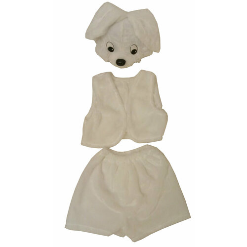 Карнавальный костюм детский Зайчик белый зимняя пора LU2232-2 InMyMagIntri 104-110cm