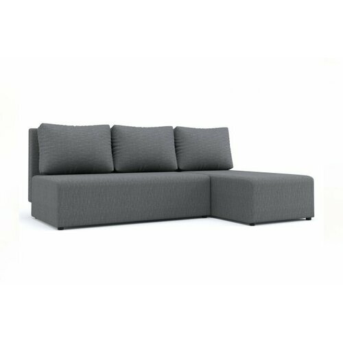 Угловой диван-кровать Комо - Velvet 9 Серый (Рогожка)