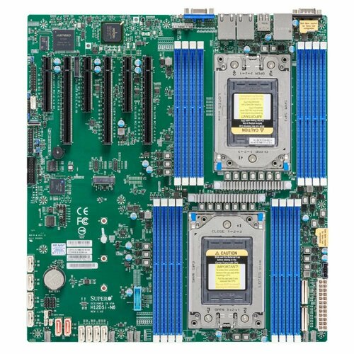 Материнская плата Supermicro Motherboard 2xCPU H12DSI-N6 (MBD-H12DSI-N6-B)