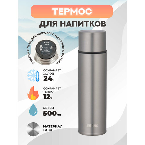 Термос Titanium сверхлегкий и сверхпрочный 0,5 л