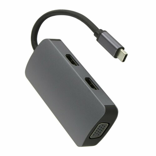 Док-Станция USB-C - 2 x HDMI + VGA + USB 3,0 + USB-C
