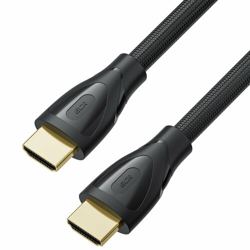 Кабель HDMI 2.1 серия Premium Ultra HD 3D HDR 4:4:4 48 Гбит/с для Apple TV PS4 Xbox One коннекторы 24К GOLD (GCR-H203) черный 3.0м