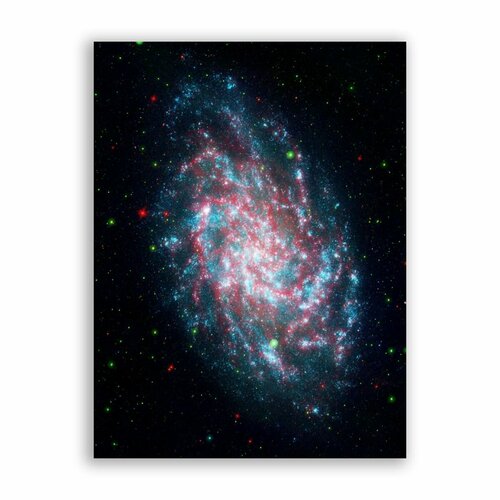 Постер, плакат на бумаге / Galaxy / Галактика / Размер 60 x 80 см