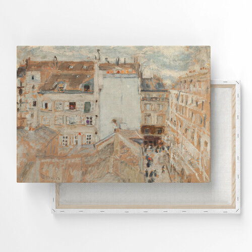 Картина на холсте, репродукция / Pierre Bonnard - Rue Tholoze / Пьер Боннар / Размер 80 x 106 см