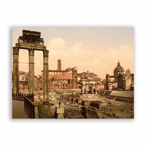 Постер, плакат на бумаге / Forum Romano, Rome, Italy / Размер 30 x 40 см