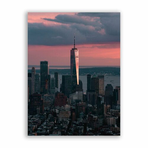 Постер, плакат на бумаге / Нью Йорк / Размер 30 x 40 см