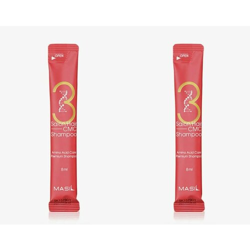 MASIL Шампунь для волос с аминокислотами 3 Salon Hair CMC Shampoo Stick pouch, 8 мл, 2 шт