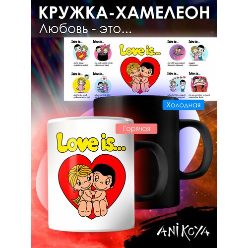 Кружка хамелеон Love Is