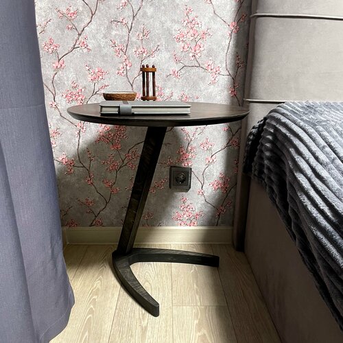 Журнальный стол пиксар , Приставной деревянный столик , Кофейный столик , круглый столик, 50х50х55 см