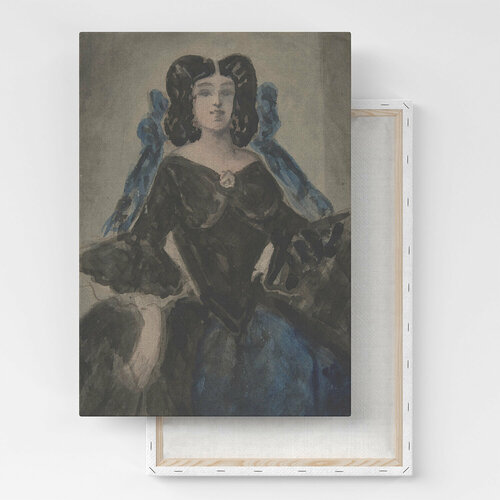 Картина на холсте, репродукция / Константен Гис - Portrait of a Lady / Размер 40 x 53 см
