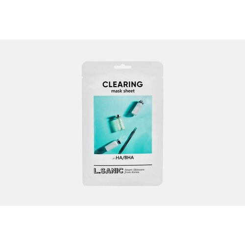 Маска тканевая с AHA кислотами L.SANIC AHA/BHA Clearing 1 шт