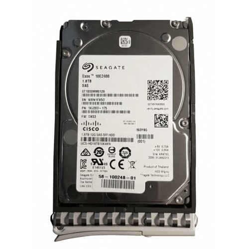 Жесткий диск Cisco UCS-HD18TB10K4KN 1.8Tb SAS 10000 2,5" HDD