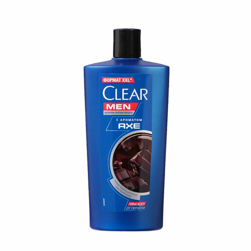 Шампунь Clear Men с ароматом темного шоколада, 650 мл (комплект из 2 шт)