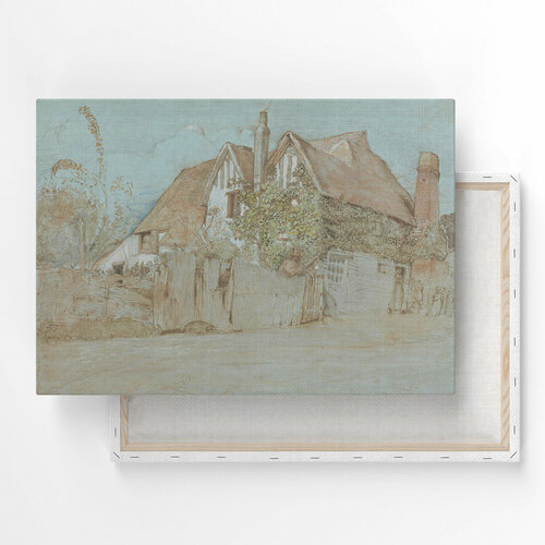 Картина на холсте, репродукция / Сэмюэл Палмер - Ivy Cottage, Shoreham / Размер 30 x 40 см