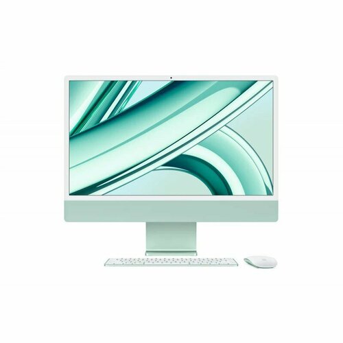 Apple Моноблок Apple iMac 24 2023 (M3 8-Core, GPU 8-Core, 8 ГБ, 256 ГБ) (Зелёный, 8 ГБ, 256 ГБ, MQRA3)