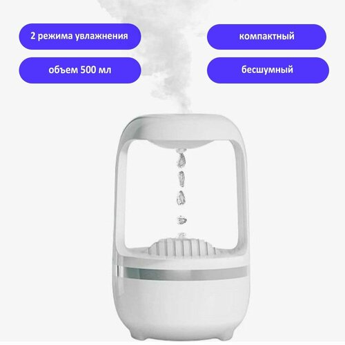 Увлажнитель воздуха антигравитационный с подсветкой / Аромадиффузор с функцией ночника