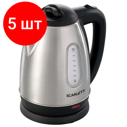 Комплект 5 штук, Чайник Scarlett SC - EK21S20, 1600Вт, 1.8л