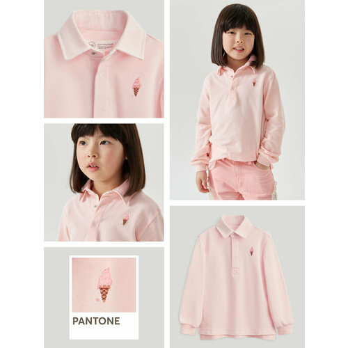Рубашка Happy Baby, размер 116-122, розовый