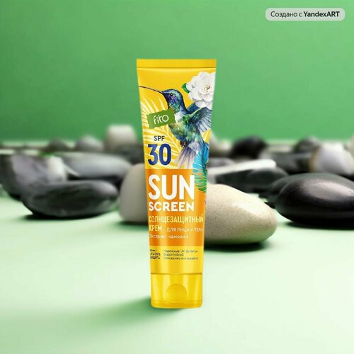 Крем для лица и тела Fito Косметик солнцезащитный Sun Screen 30 SPF, 75 мл