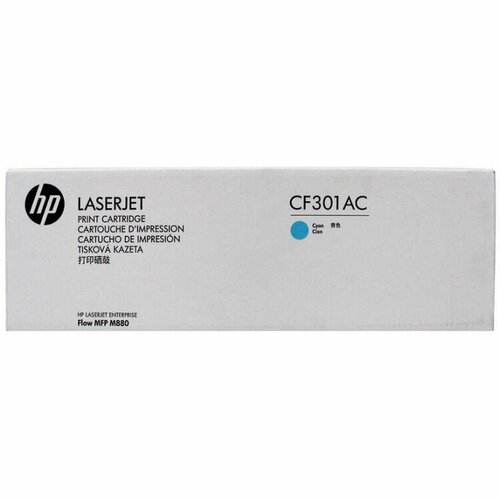 CF301AC Картридж HP 827A Cyan LaserJet Toner Cartridge синий, оригинал