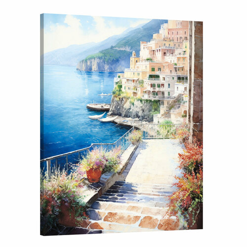 Интерьерная картина 50х70 "Италия: вдохновение художника"