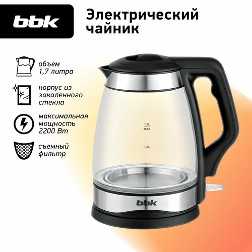 Чайник BBK EK1728G, черный