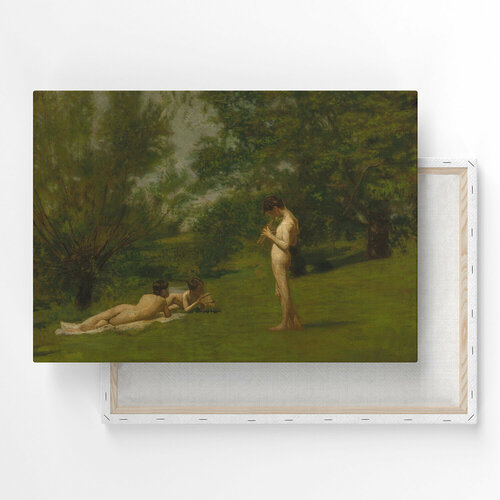 Картина на холсте, репродукция / Томас Икинс - Arcadia / Размер 60 x 80 см