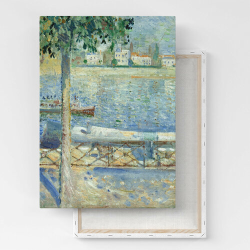 Картина на холсте, репродукция / Эдвард Мунк - The Seine at Saint-Cloud / Размер 60 x 80 см