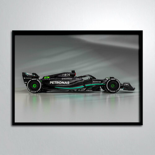 Постер в раме/Болид формулы 1 f1 formula 1 Mercedes AMG W14 Performance Джордж Расселл и Льюис Хэмилтон
