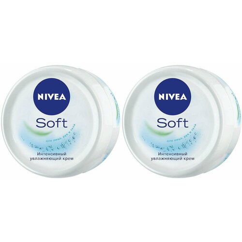 Nivea Soft Крем увлажняющий, 200 мл, 2 шт