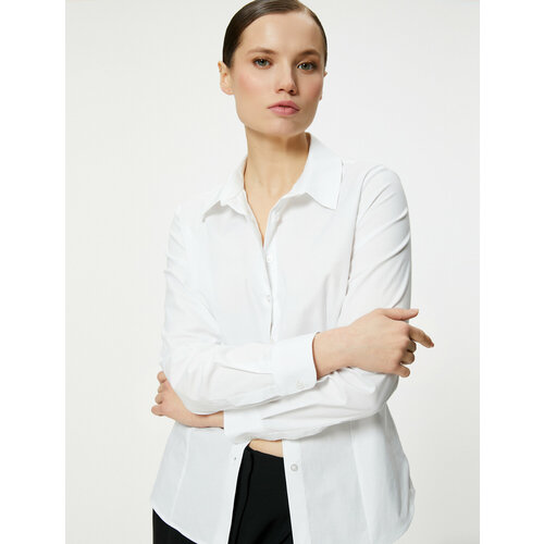 Рубашка KOTON, размер 42, белый