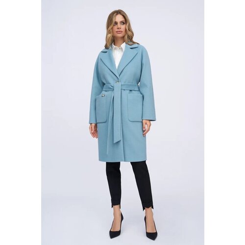 Пальто  Electrastyle, размер 48, голубой