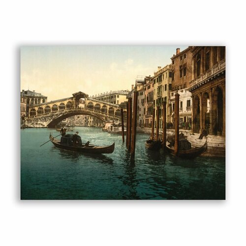 Постер, плакат на бумаге / The Rialto Bridge, Venice, Italy / Размер 30 x 40 см