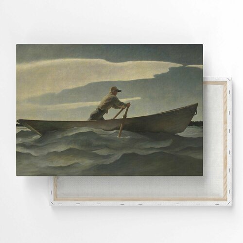 Картина на холсте, репродукция / Уайет Эндрю - The Lobsterman, the Doryman / Размер 40 x 53 см