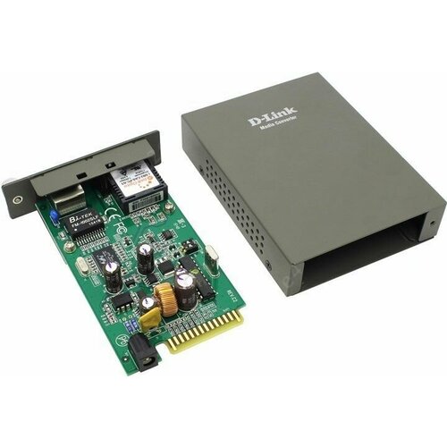Медиаконвертер D-LINK DMC-920R 100BaseTX в 100BaseFX по одному волокну (20km, SC) (Для шасси. Без корпусов). Товар уцененный