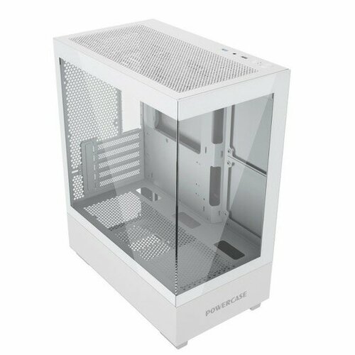 Powercase Корпус Vision Micro M, Tempered Glass, белый, mATX CVMMW-L0